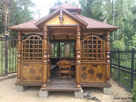 Резные беседки из дерева (81 фото) » НА ДАЧЕ ФОТО