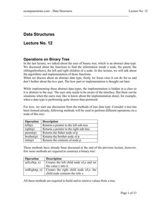Computer Notes Binary Tree PDF