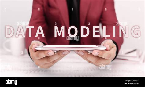 Hand Writing Sign Data Modeling Internet Concept Process Of Transferring Data Between Data