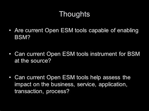 Wheres The Beef Are Open Esm Tools Bsm Ready How Can The Community