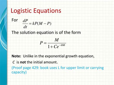 Ppt Logistic Equations Powerpoint Presentation Free Download Id 3322337
