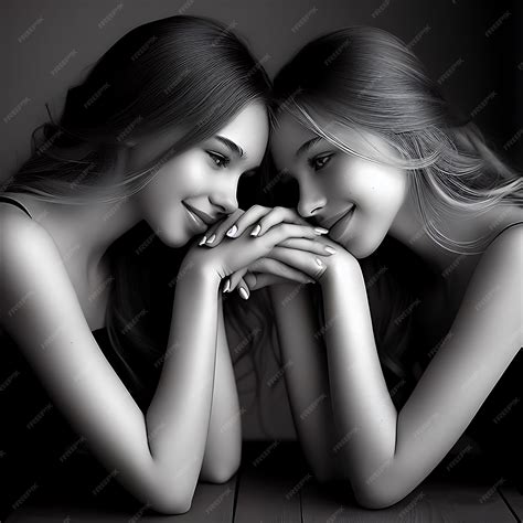 Premium Photo Two Girls Showing Love And Care For Each Other