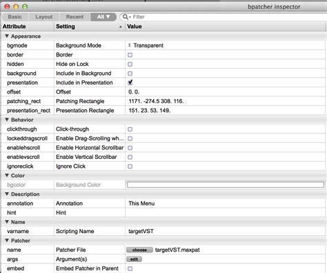 Embed Patch In Presentation Mode In Bpatcher Maxmsp Forum Cycling 74