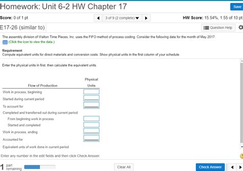 Solved Save Homework Unit 6 2 Hw Chapter 17 Score 0 Of 1