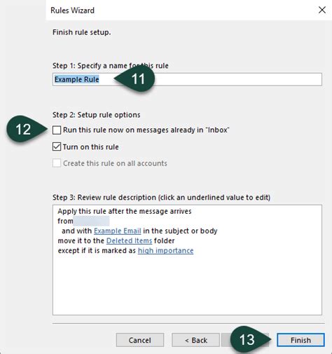 Setting Rules For Automatic Email Handling In Outlook Anr Information