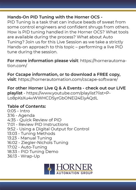 Stay In The Know With Horner Automation Videos