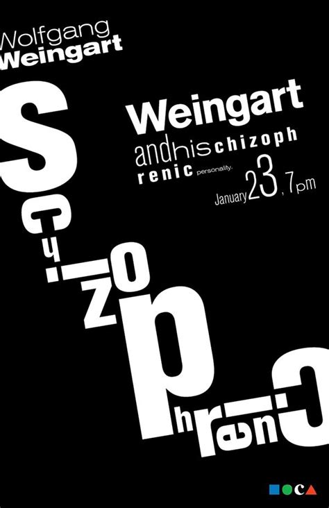 Wolfgang Weingart Typography Poster