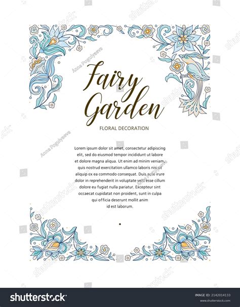 Vector Floral Frame Vignette Border Card Stock Vector Royalty Free 2142014133 Shutterstock