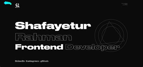 Shafayetur Rahman On Linkedin Just Finished Updating My Portfolio The Old One Looked Boring To