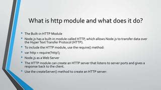 Node JS Core Module PowerPoint Presentation PPTX