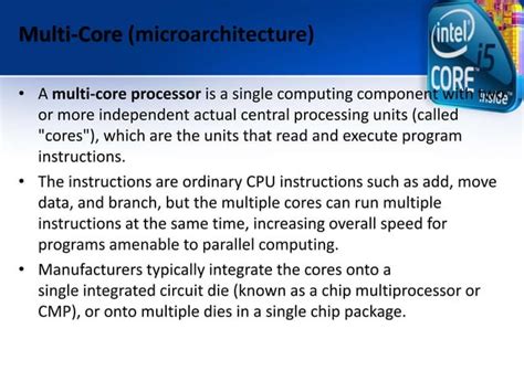 Final Draft Intel Core I Processors Architecture PPTX