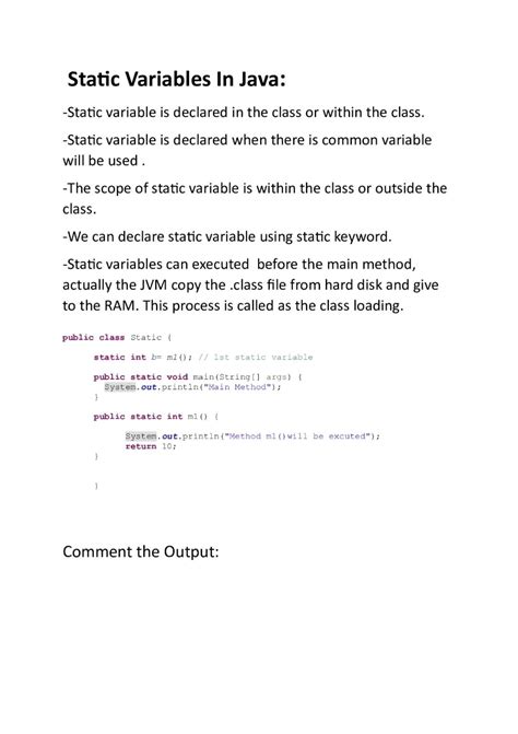 Vishvtej Deshmukh On Linkedin Static Variable In Java Java Javaprogramming Post