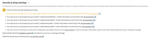 I cant excape from carddav caldav warning after installation ℹ