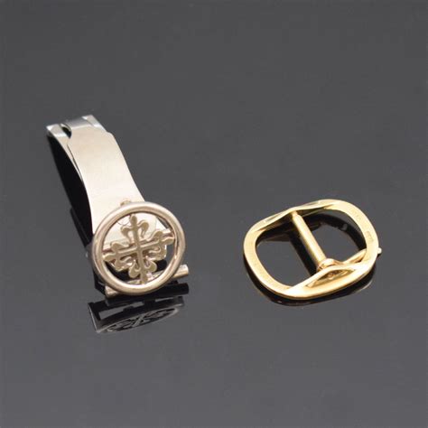 At Auction Set Patek Philippe 18k Gold Deployant Clasp And Buckle