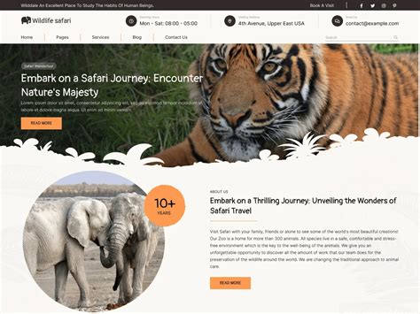 Wildlife Safari WordPress Theme Stunning And Adventurous