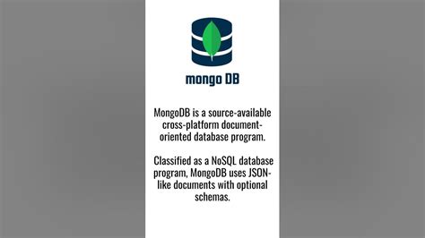 What Is Mongodb Shorts Youtube