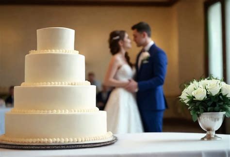 View Of Delicious Weeding Cake With Ornate Decorations Ai Generated Image