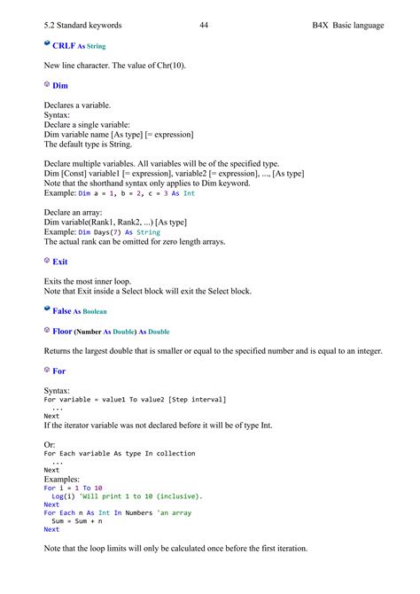 B4x Programming Language Guide V19 Pdf Programming Languages