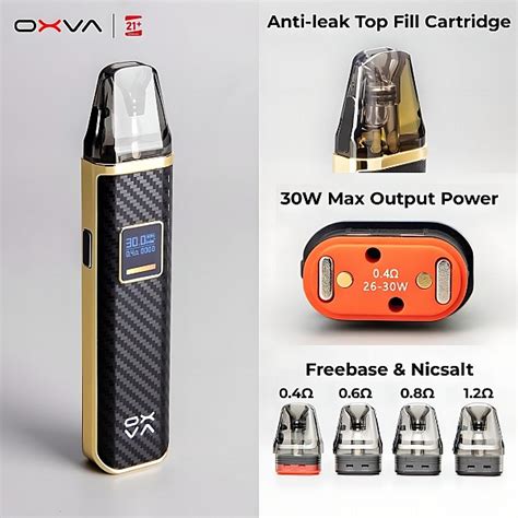 Oxva Xlim Pro Black Gold купить по выгодной цене Hookah Cat