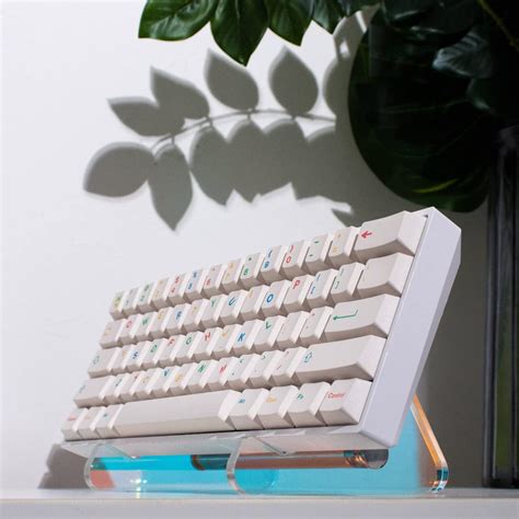 Suehiodhy 1 Tier Acrylic Keyboard Display Stand Colorful
