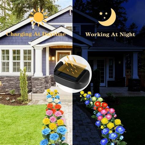 Solar Lights Outdoor Solar Lights Led Flower Light Outdoor Solar