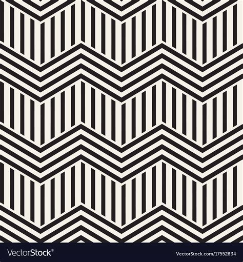 Seamless Zigzag Line Pattern Abstract Royalty Free Vector
