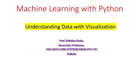 machine learning with python data visualization pdf