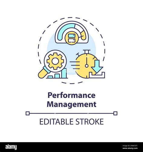 Performance Management Multi Color Concept Icon Stock Vector Image And Art Alamy