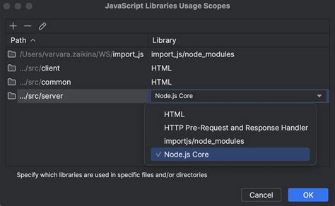 配置 Javascript 库 Intellij Idea 文档