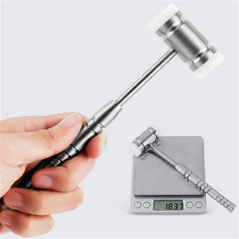 치과 뼈 해머 구강 뼈 끌 스테인레스 스틸 핸들 더블 헤드 나일론 치아 수술 추출 도구 1 개치과 기본 악기 Aliexpress