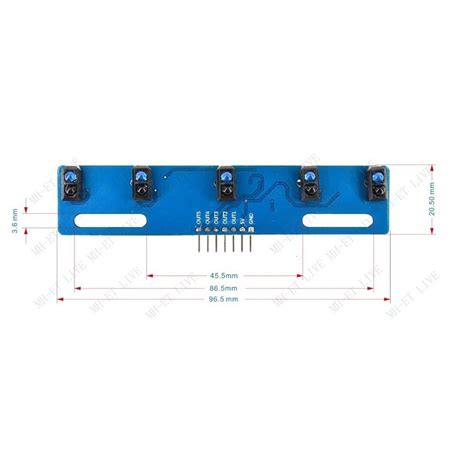 Channel Infrared Reflective Sensor TCRT KIT Way Road IR Photoelectric Switch Barrier