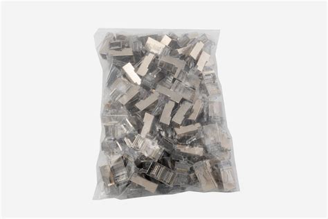 Коннектор A1 Rj 45 5e кат 8p8c экран 30 мкм универсальный для одножильного и