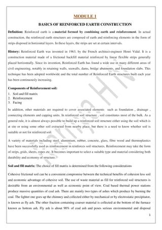 Reinforced Earth Structures Notes Pdf