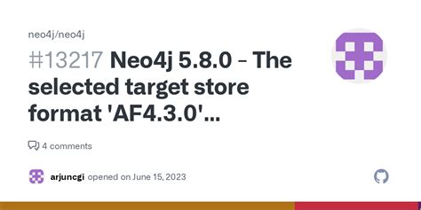 Neo4j 580 The Selected Target Store Format Af430 Introduced In