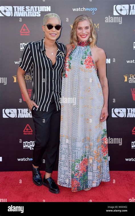 Elizabeth Faith Ludlow And Katee Sackhoff Attending The 45th Annual