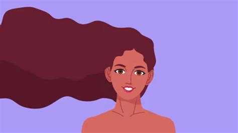 Happy Redhead Women Naked Animation Stock Video Pond