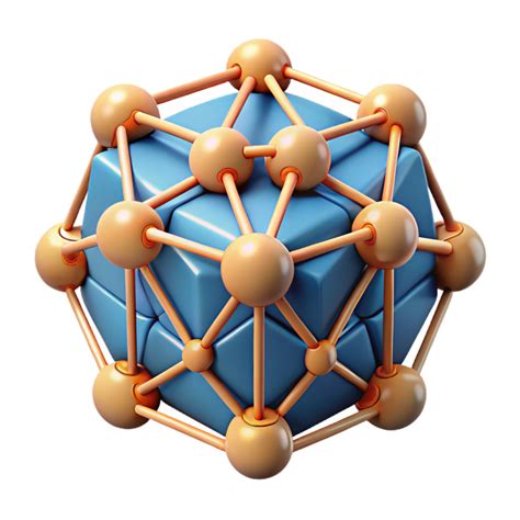 Networked Cube Abstract D Model Of Interconnectivity PNG