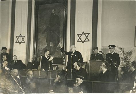 Two Photographs From The Inauguration Ceremony Of President Haim