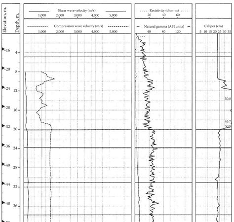 8 Example Of Downhole Geophysical Log