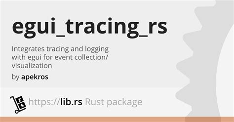 Eguitracingrs — Rust Gui Library Librs