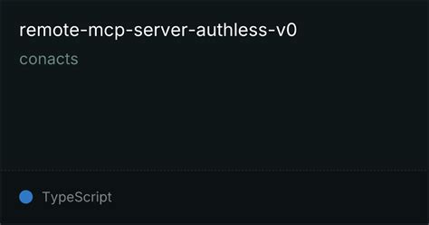 Cloudflare Remote Mcp Server Authless Glama