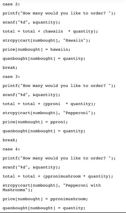 Solved Create A Flowchart With The Following Codes Chegg