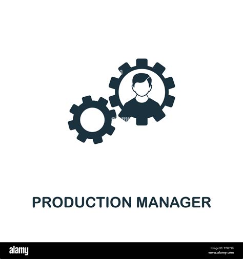 Production Manager Icon Premium Style Design From Startup Collection Ux And Ui Pixel Perfect