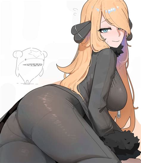 Cynthia And Garchomp Pokemon And More Drawn By Azz Danbooru