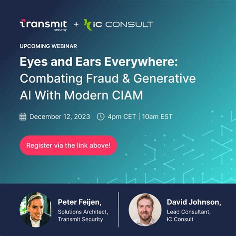 Transmit Security On Linkedin Webinar Ciam Fraud