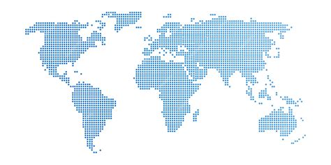 Premium Vector Abstract Computer Graphic World Map Of Blue Round Dots Vector Illustration