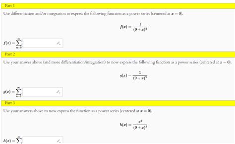 Solved Use differentiation and/or integration to express the | Chegg.com