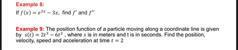 Solved Example 8if Fxe2x 3x ﻿find F ﻿and Fexample 9
