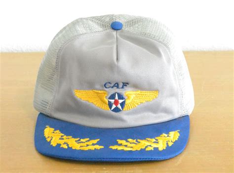 Vintage Caf Air Force Scrambled Egg Trucker Hat Made In Etsy