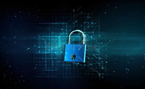 Digital Network Cyber Security Technology Lock Information Cyberspace